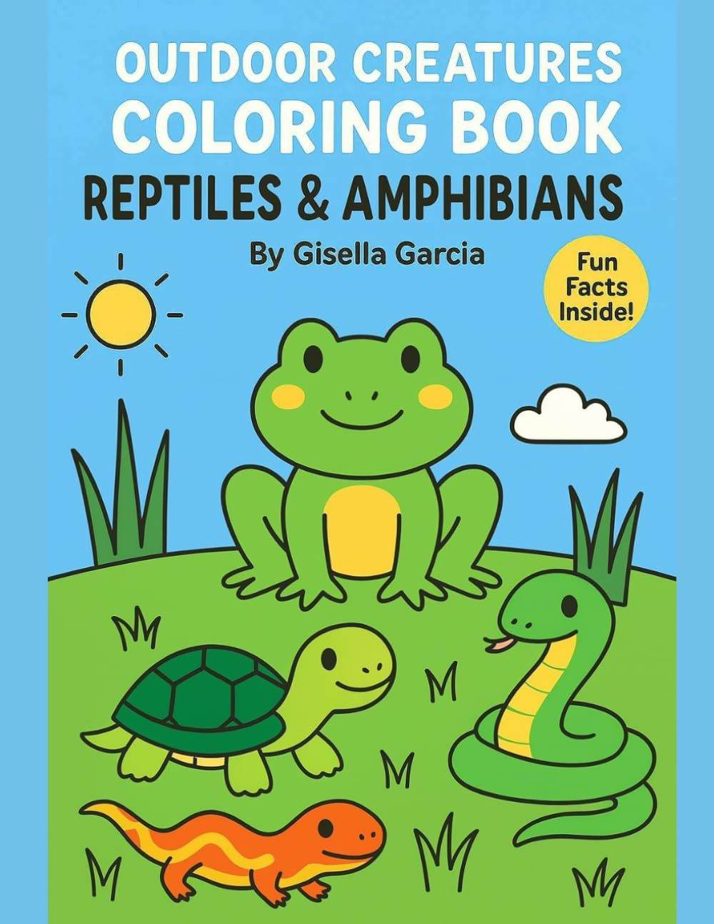 Outdoor Creatures Coloring Book: Reptiles & Amphibians - Mindful ...